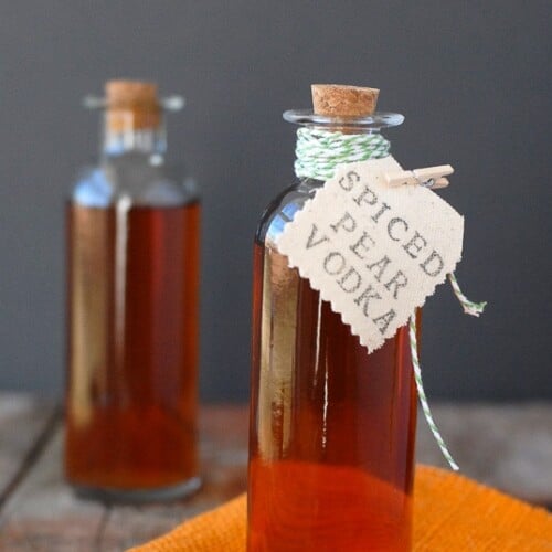 Homemade Spiced Pear Vodka
