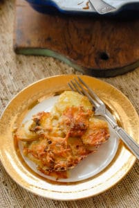 Au Gratin Potatoes with Green Chilies - a Sassy Side Dish recipe