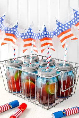 Firecracker Punch - A Fruity Fizzy Punch Recipe with a Bang!