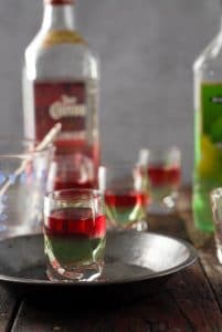 Cinnamon Candy Apple Cocktail {a mini Pousse Cafe}