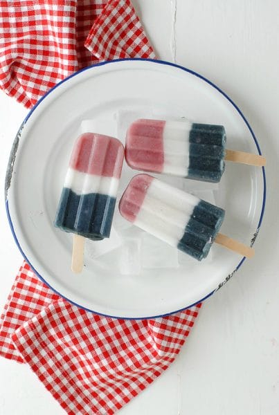 Patriotic Smoothie Popsicles