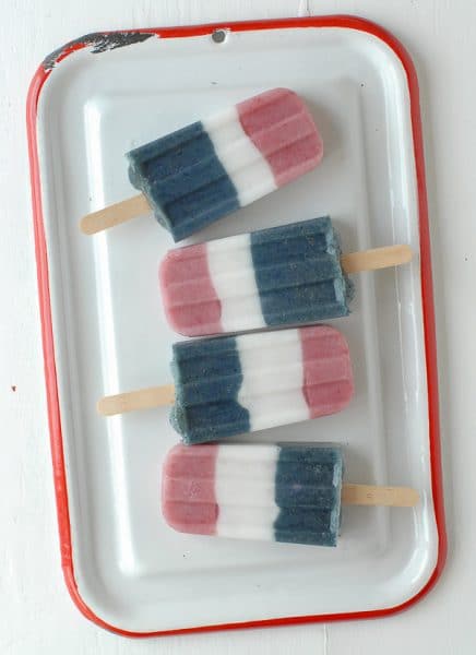 Patriotic Smoothie Popsicles