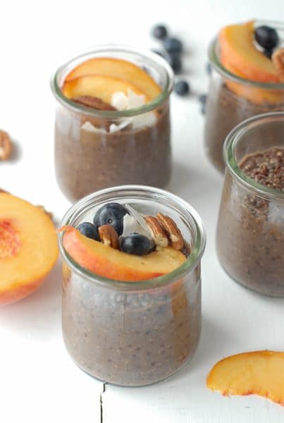 Overnight Quinoa-Chia Chocolate Breakfast Pudding