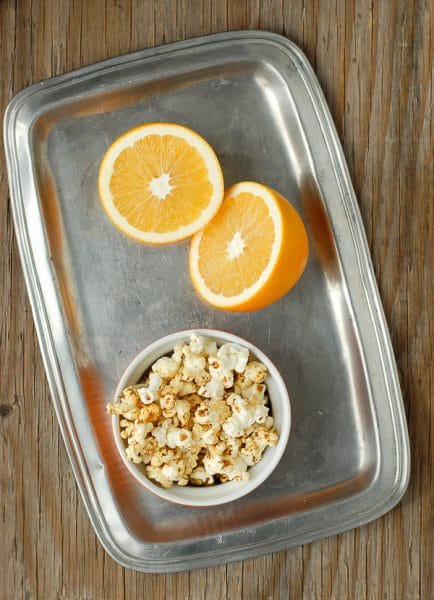 Orange-flavored Kettle Corn and Halloween Orange Kettle Corn Treat Mix