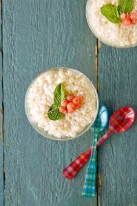 Slow Cooker Light Almond Milk Tapioca Pudding {dairy-free}
