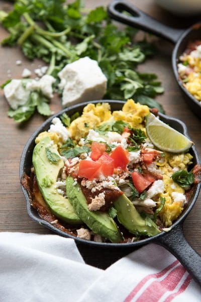 Spicy Chipotle Chicken Breakfast Chilaquiles