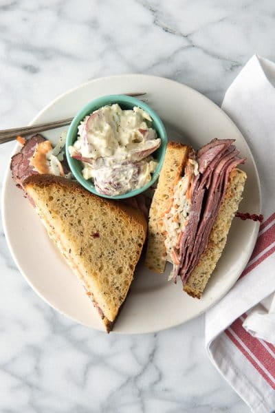 Brooklyn Avenue Sandwich {Pastrami, Cole Slaw, Russian Dressing & Rye}