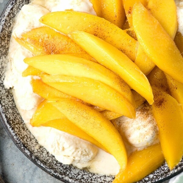 Mangoes Diablo {Mangoes Flambéed in Tequila} - Boulder Locavore