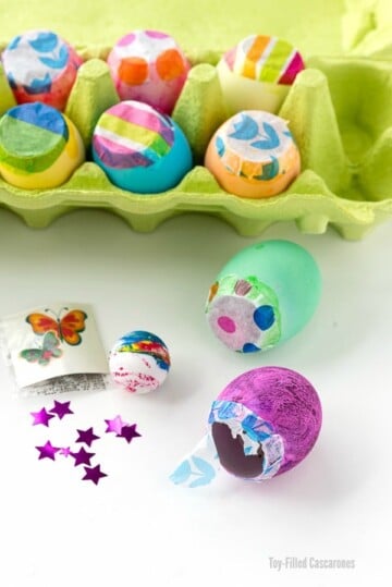 How to Make DIY Toy-Filled Cascarones or Confetti Eggs!