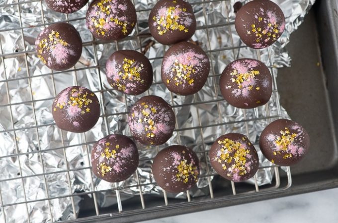 Rose-Flavored Dark Chocolate Truffles - Boulder Locavore