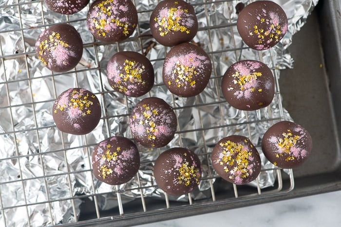 Rose-Flavored Dark Chocolate Truffles - Boulder Locavore