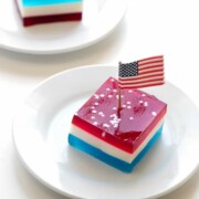 Star Spangled Layered Finger Jello - A Red White & Blue Jello Recipe