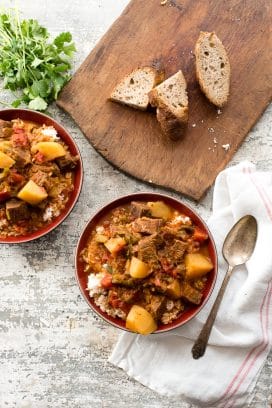 Cuban Instant Pot Beef Stew (Carne Con Papas) - Easy Comfort Food