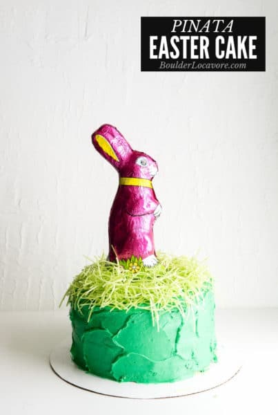 Easter Cake with a Surprise Inside (a box mix hack) - Boulder Locavore