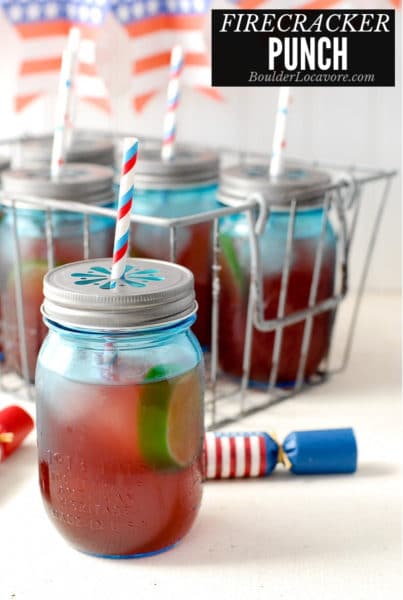 Firecracker Punch - A Fruity Fizzy Punch Recipe with a Bang!