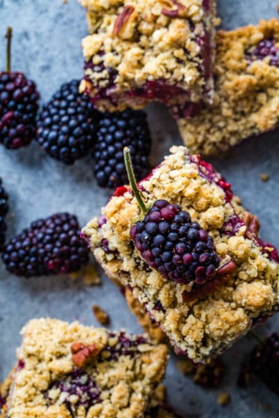 Blackberry Oatmeal Bars - Easy Dessert Recipe- Boulder Locavore
