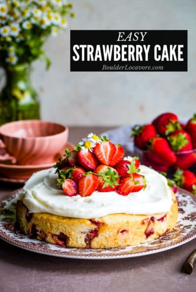 Strawberry Cake: an Easy Summer Cake Recipe - Boulder Locavore