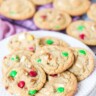 Christmas Cookies Loaded with White Chocolate, M&Ms and Pretzels