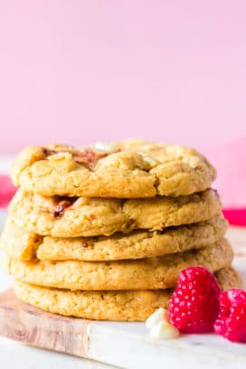Raspberry Cheesecake Cookies (Subway Cookies Copycat Recipe)