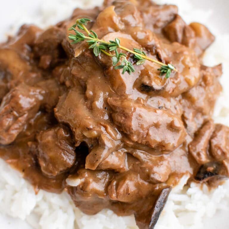 Easy Tender Beef Tips with Mushroom Gravy recipe - Boulder Locavore
