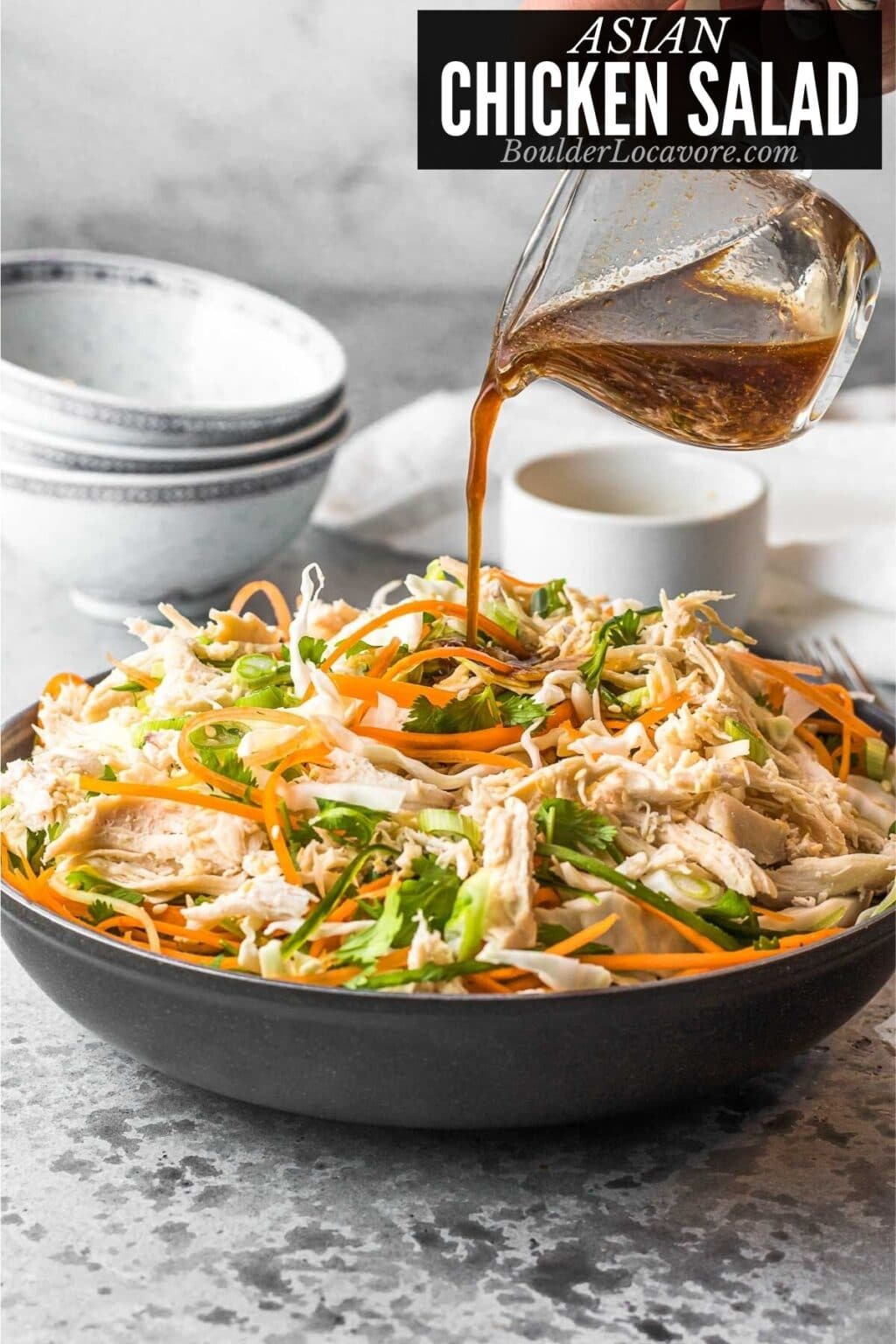 Asian Chicken Salad recipe with spicy Asian dressing - Boulder Locavore