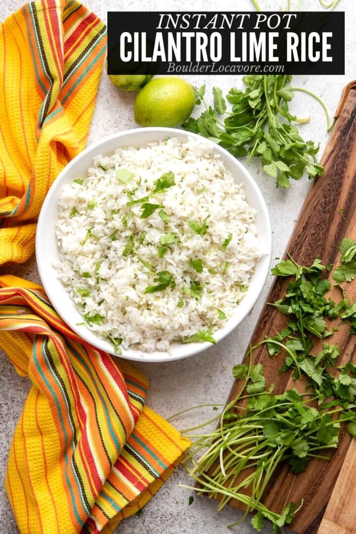 Easy Instant Pot Cilantro Lime Rice Recipe - Boulder Locavore