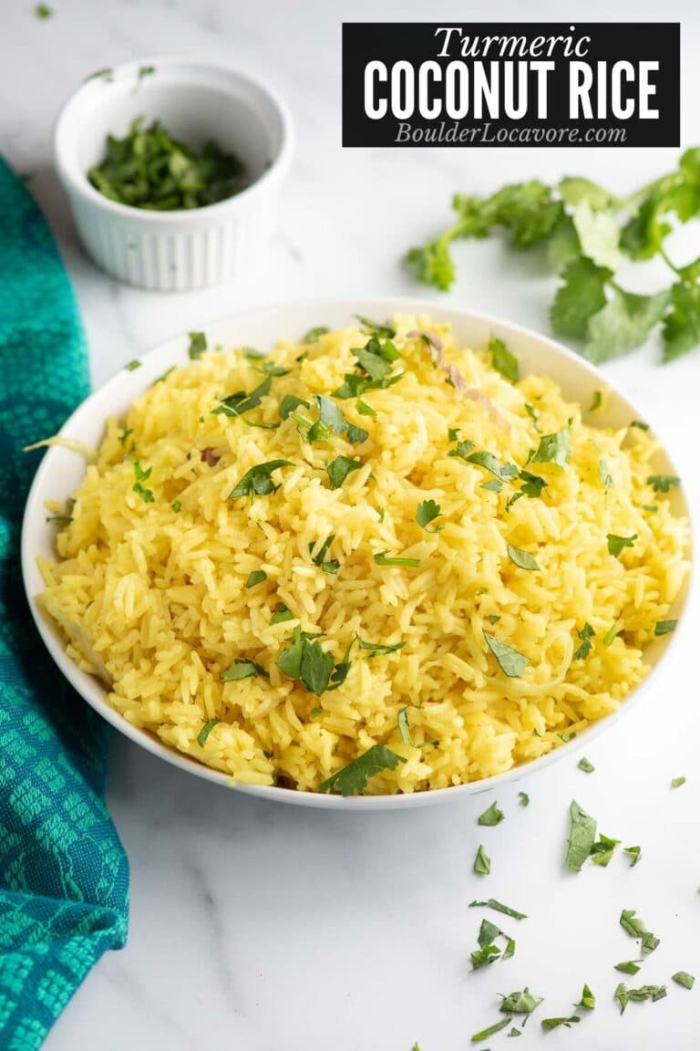 Coconut Rice with Turmeric Easy & Delicious - Boulder Locavore