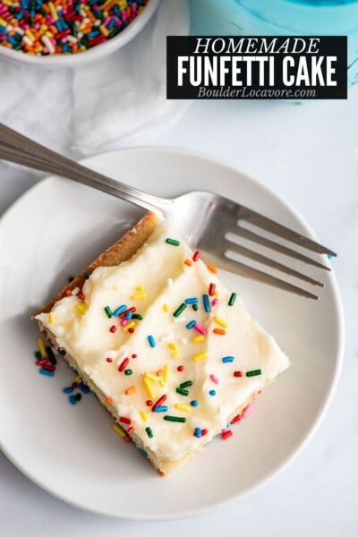 Homemade Funfetti Cake recipe - Boulder Locavore