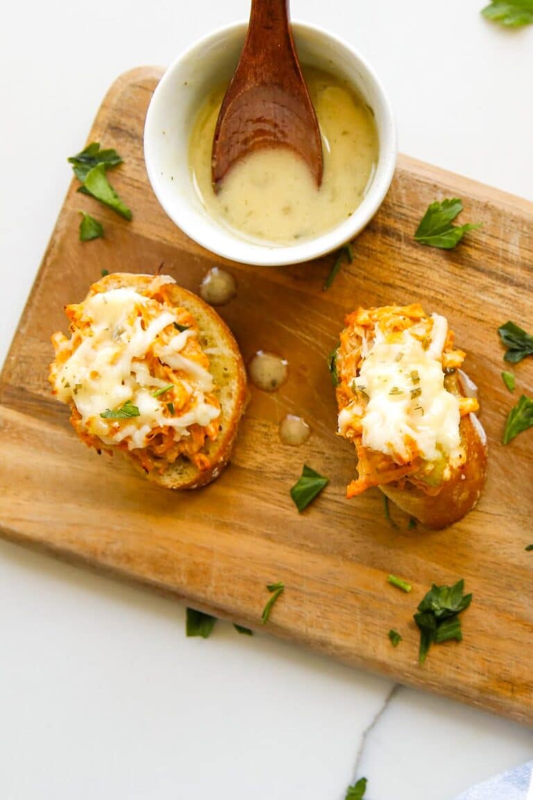 Buffalo Chicken Crostini - Instant Pot recipe - Boulder Locavore