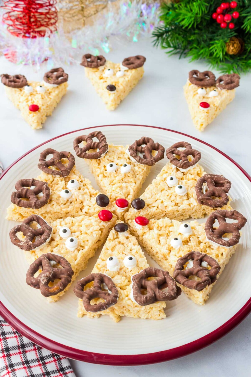 Reindeer Rice Krispie Treats for Christmas - Boulder Locavore