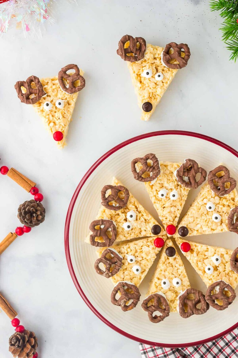 Reindeer Rice Krispie Treats for Christmas - Boulder Locavore