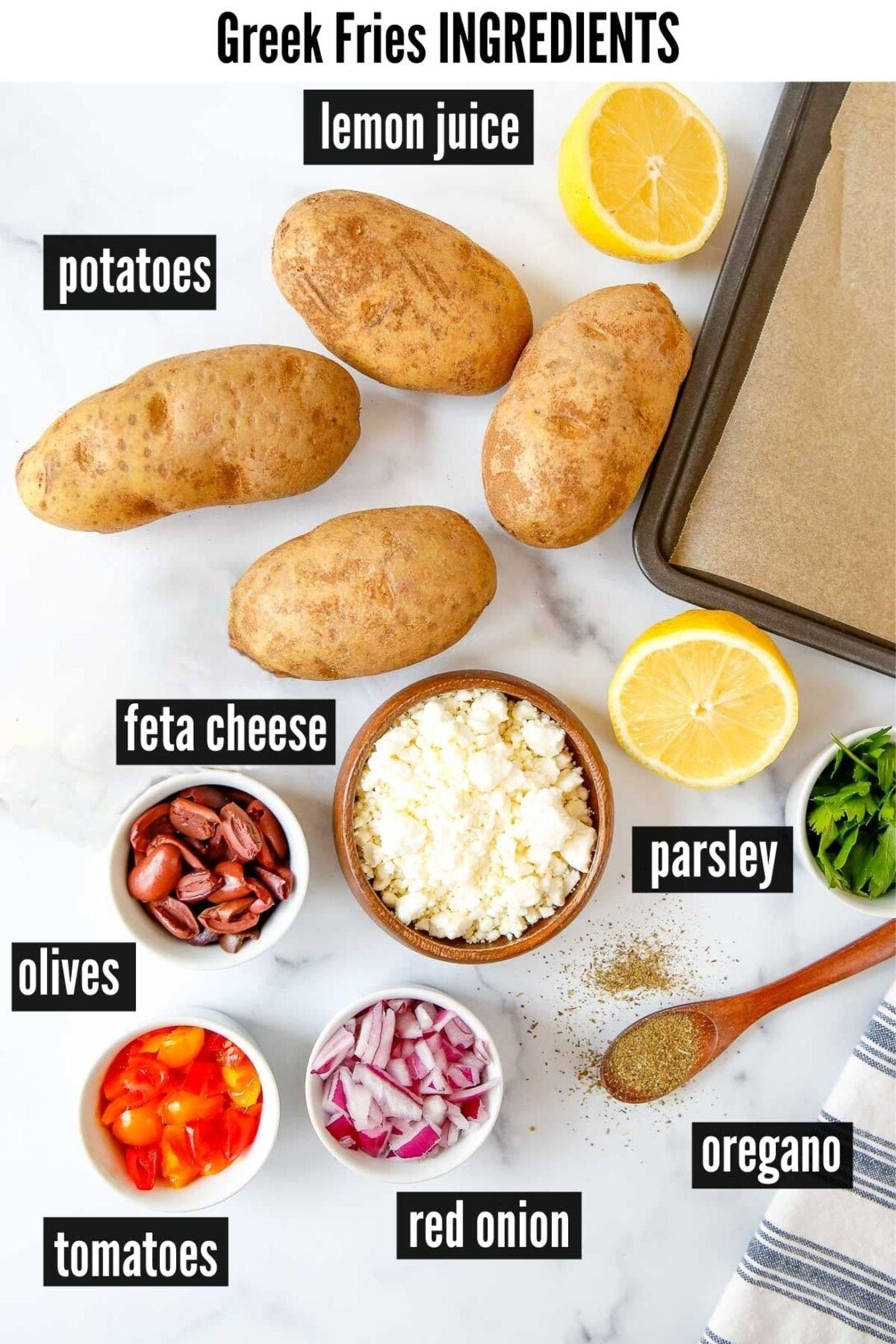 Greek Fries - a Fully Loaded Fries recipe - Boulder Locavore