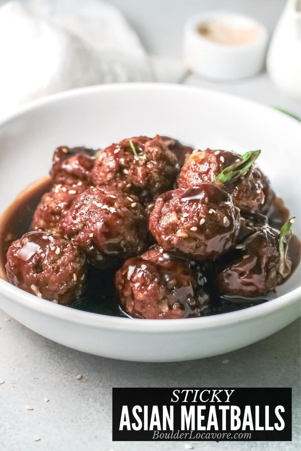 Easy Sticky Asian Meatballs recipe - Boulder Locavore