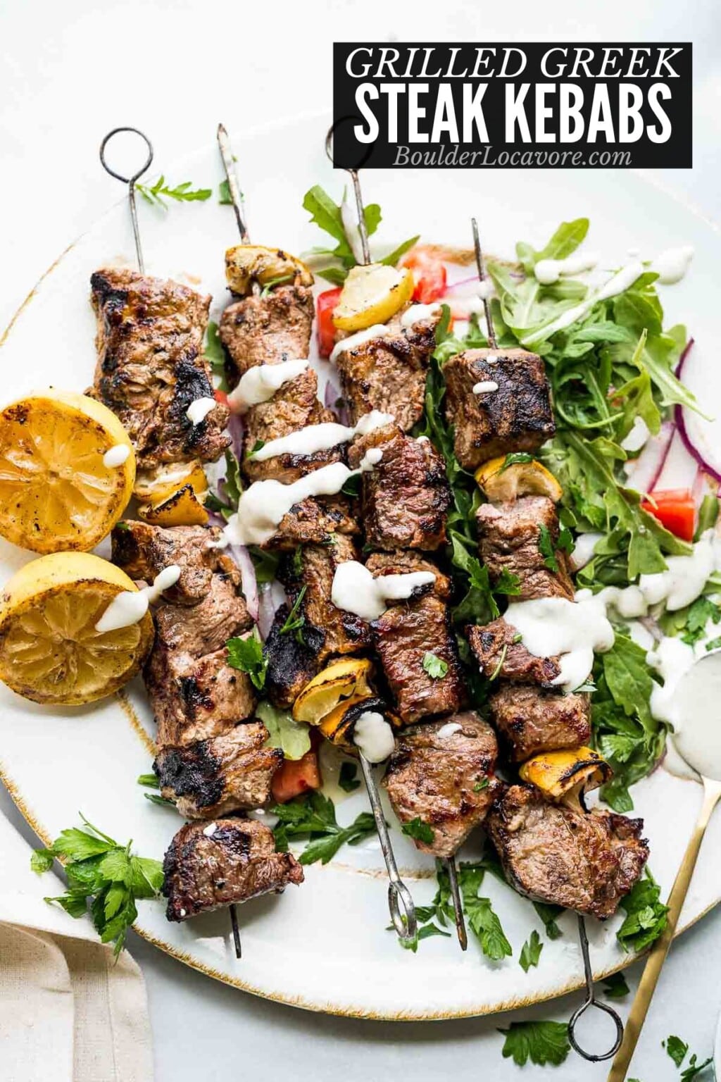 Greek Steak Kebabs - Fast & Easy recipe - Boulder Locavore