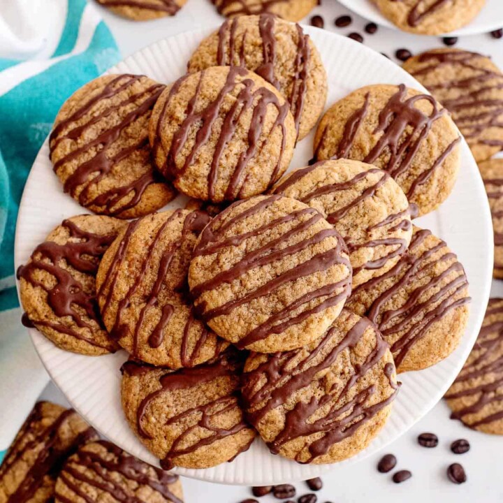 Coffee Cookies with Chocolate Drizzle - Boulder Locavore
