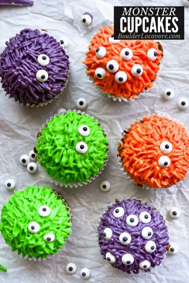 Furry Monster Cupcakes - Easy Recipe - Boulder Locavore