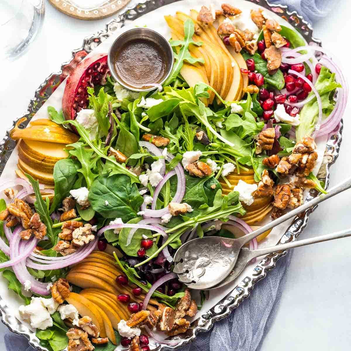 Pear Salad with Lemon Balsamic Dressing - Boulder Locavore