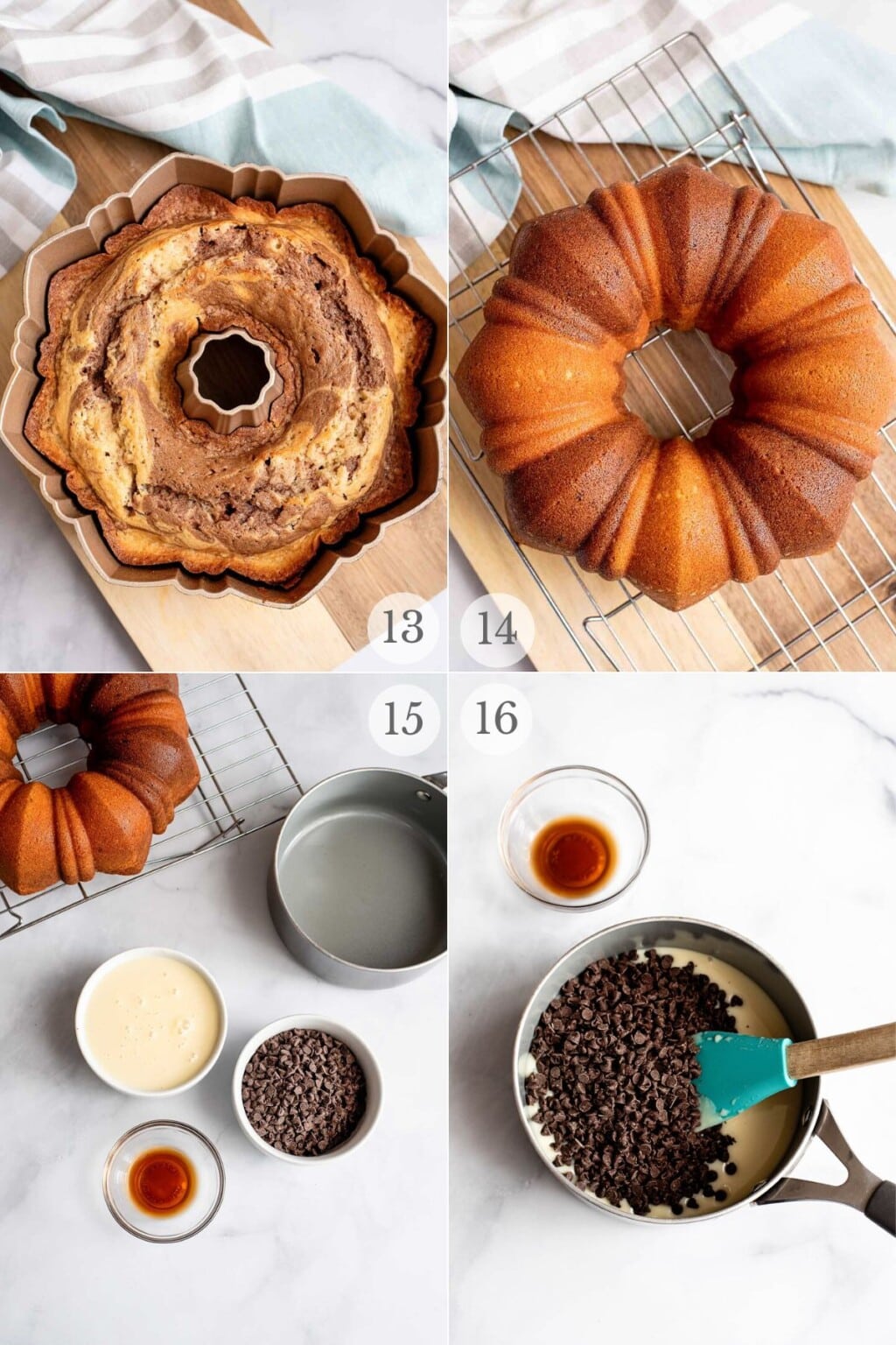 Marble Cake with Fudge Glaze - Boulder Locavore