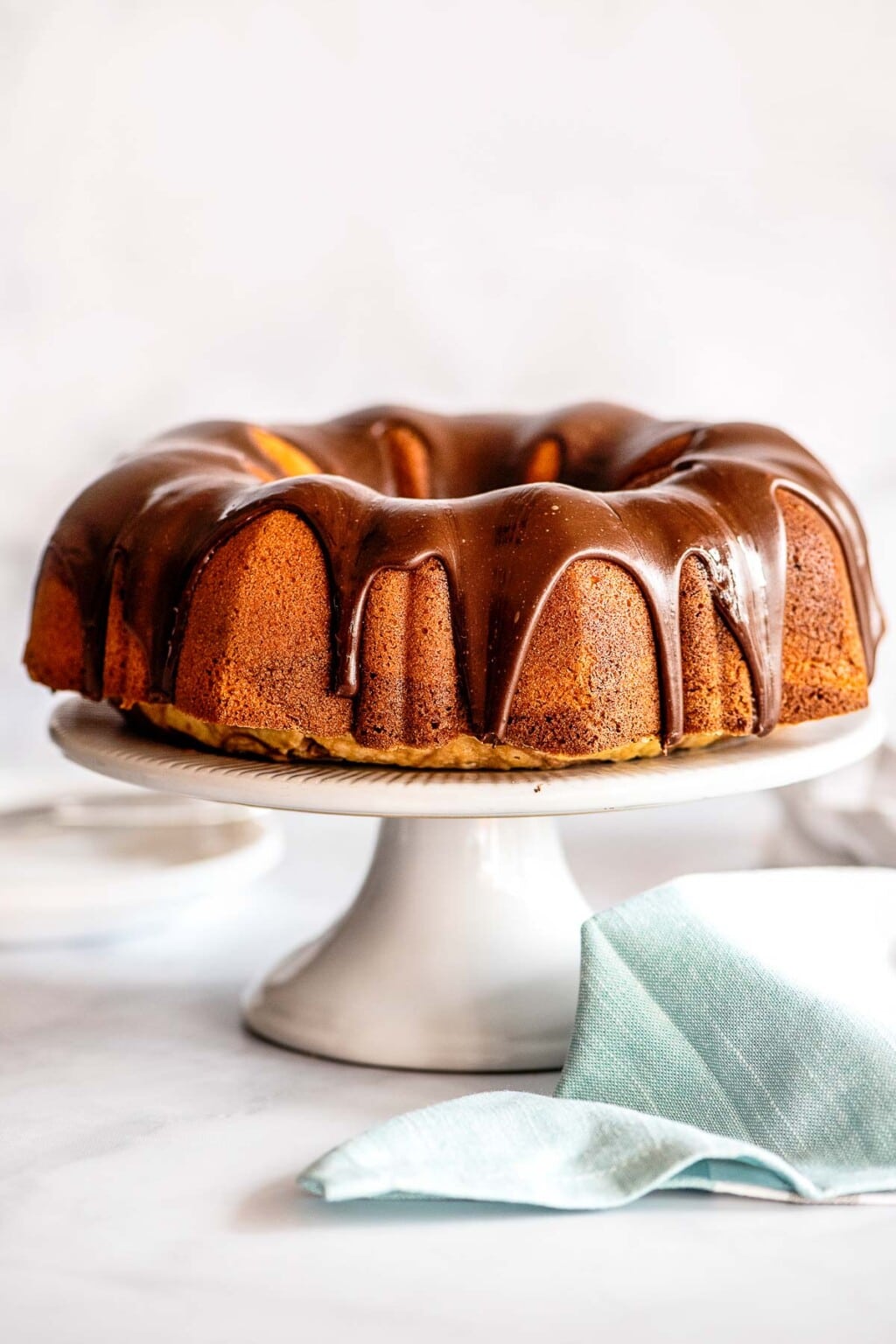 Marble Cake with Fudge Glaze - Boulder Locavore