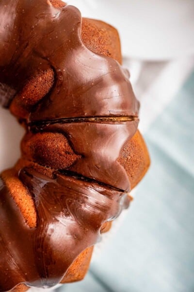 Marble Cake with Fudge Glaze - Boulder Locavore