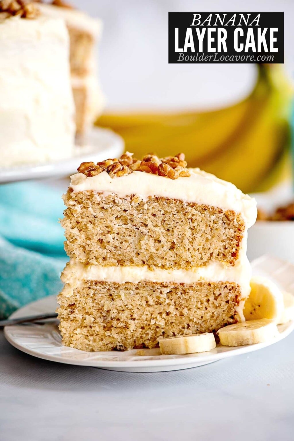 Banana Cake with Cream Cheese Frosting - Boulder Locavore
