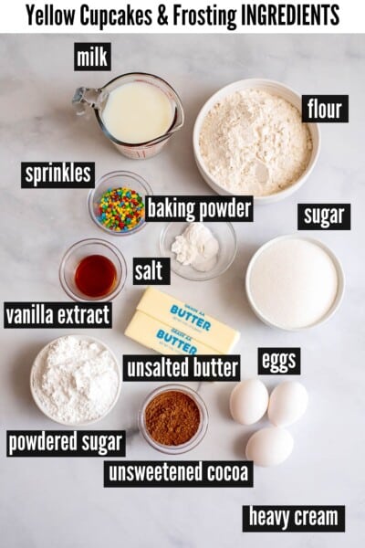 Yellow Cupcakes with Chocolate Buttercream Frosting - Boulder Locavore