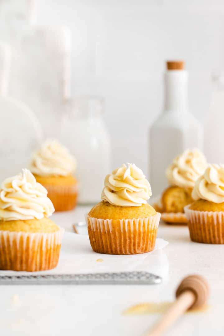 Honey Cupcakes with Honey Buttercream Frosting - Boulder Locavore