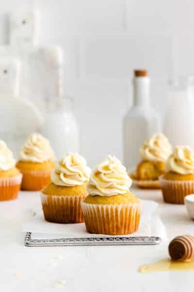 Honey Cupcakes with Honey Buttercream Frosting - Boulder Locavore
