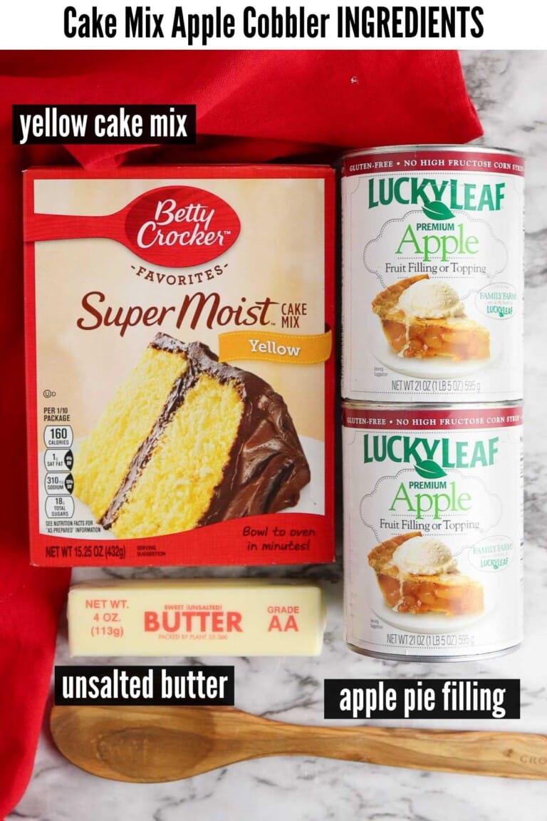 Easy Cake Mix Apple Cobbler (3-ingredient recipe) - Boulder Locavore