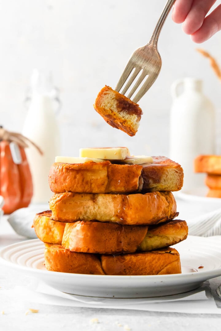 Easy Pumpkin French Toast with Spiced Maple Syrup - Boulder Locavore