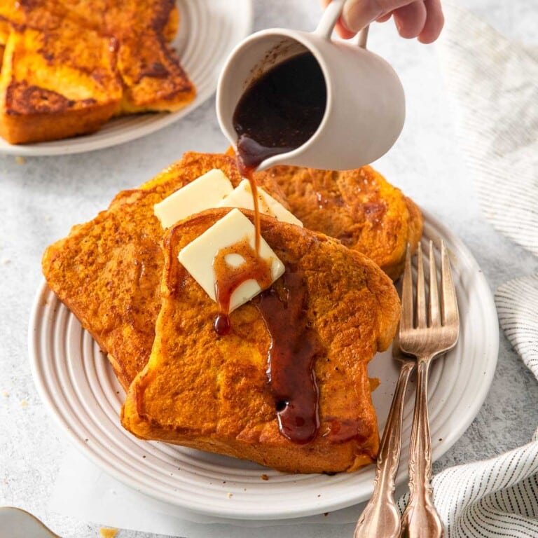 Easy Pumpkin French Toast with Spiced Maple Syrup - Boulder Locavore