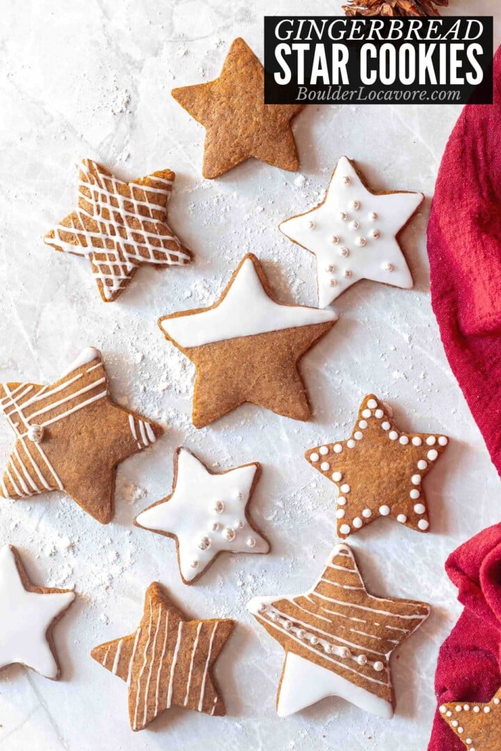 Gingerbread Star Cookies (Christmas cookie recipe) - Boulder Locavore